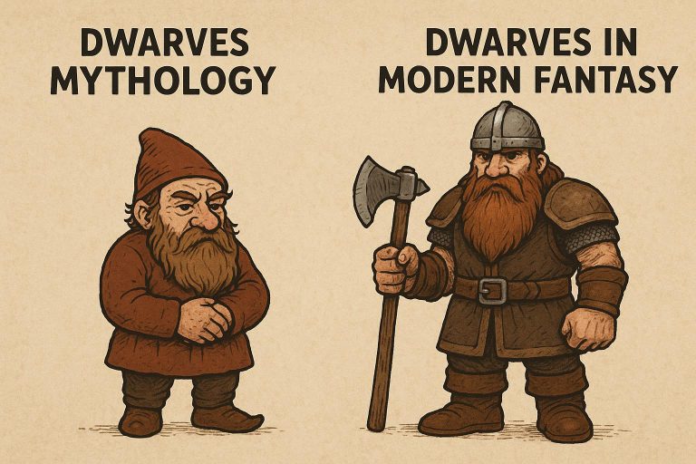 Dwarves in Mythology vs. Modern Fantasy
